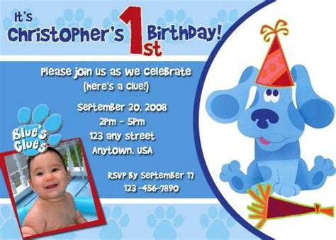 16 Winsome A Blues Clues Birthday Invitation Template Free For You