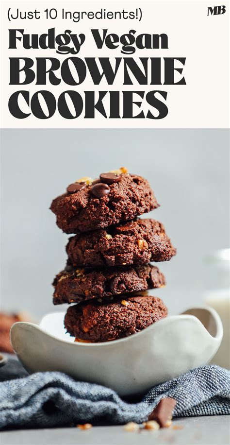 Fudgy Vegan Brownie Cookies Minimalist Baker Recipes
