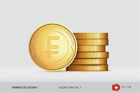 골드 동전입니다 현실적인 스위스 프랑 동전 쌓아 동전의 근처에 서 웹사이트 웹 디자인 모바일 애플 리 케이 션 인포 그래픽에 대