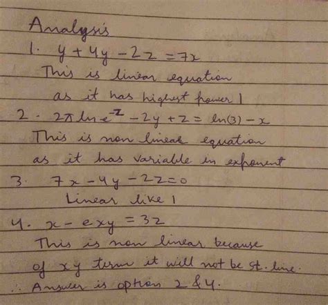 Solved Question 3 2 Marks Which Of The Following Is A Nonlinear
