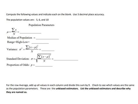 Solved Compute The Following Values And Indicate Each On The Chegg