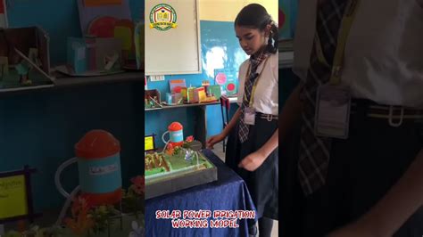 Solar Power Irrigation Working Model Scienceproject School