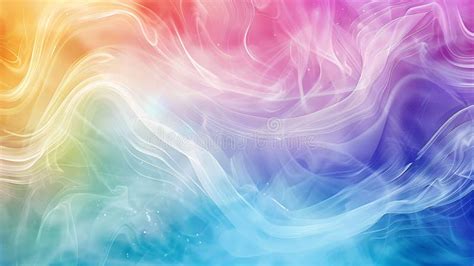 Rainbow Swirls Of Inclusivity Abstract Background Stock Illustration