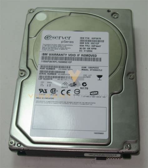 IBM GB Ultra SCSI Hot Swap Server Disk Drive K Pin MBs