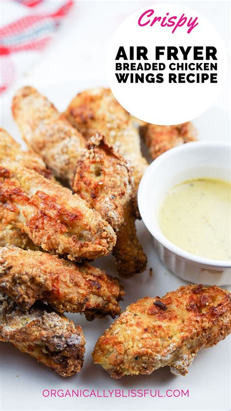 Air Fryer Breaded Chicken Wings Organically Blissful