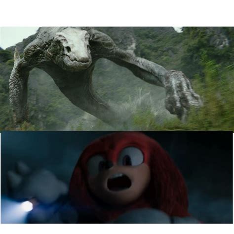 Knuckles Is Scared Of The Skullcrawler By Kinggemini2025 On Deviantart