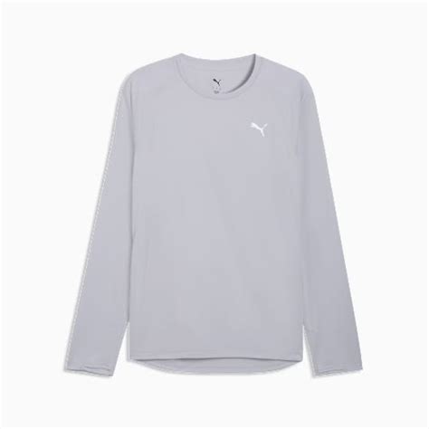 Velocity Long Sleeve Running Top Men Vibrant Silver Puma Shop All
