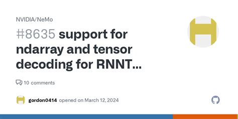 Support For Ndarray And Tensor Decoding For RNNT Based ASR Models