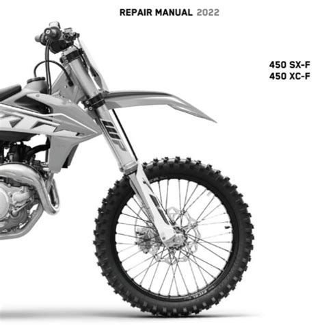 2022 Ktm 450 Sx F Xc F Repair Manual Ktm Repair Manuals