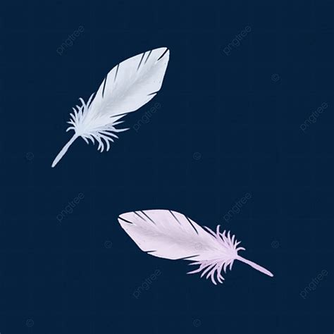 Gambar Bulu Lukisan Tangan Dekorasi Elemen Png Transparan Clipart