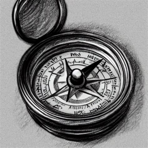 Pocket Compass Sketch