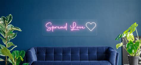 Spread Love 820mm X 180mm Funky Neon