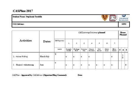 Cas Plan 2017 Word Pdf