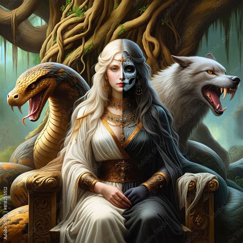 Hel The Norse Goddess Between Life Anddeath Half Living And Half Dead