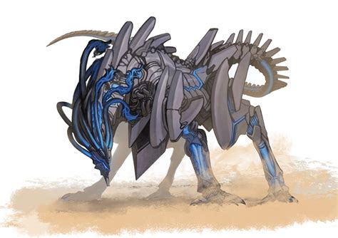 「四足歩行系のメカ描いた一応敵機体のつもりメカ創作 」shimashimaのイラスト