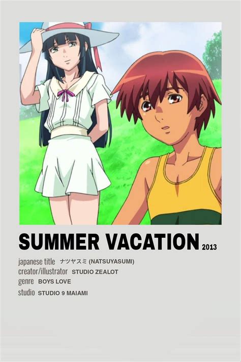 Summer Vacation Natsuyasumi Minimalist Poster Minimalist Poster