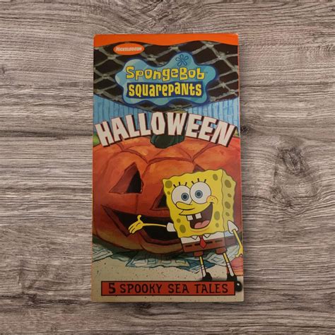 Spongebob Squarepants Halloween Vhs 2002 5 Spooky Sea Tales Etsy Uk