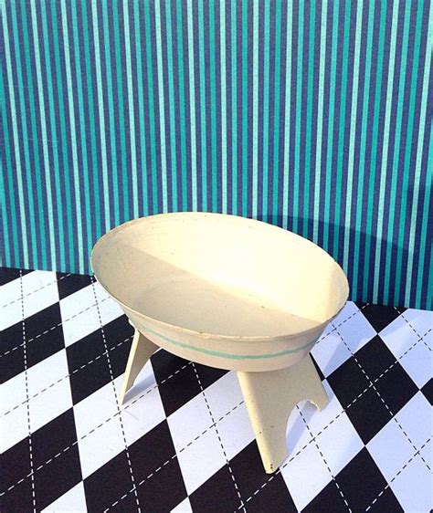 Vintageantique Dollhouse Hand Made Metal Washtub Or Wash Etsy