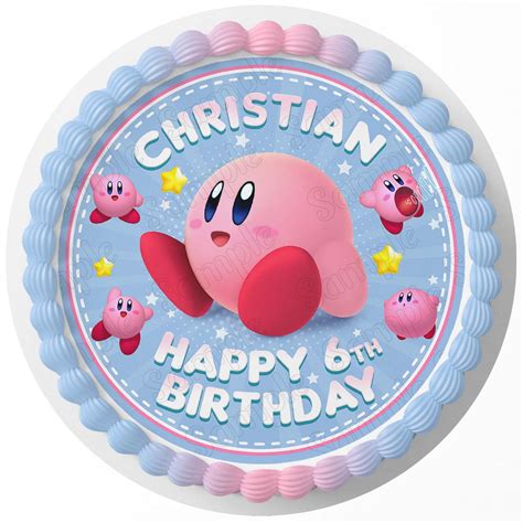 Kirby Rd Edible Cake Toppers Round Ediblecakeimage