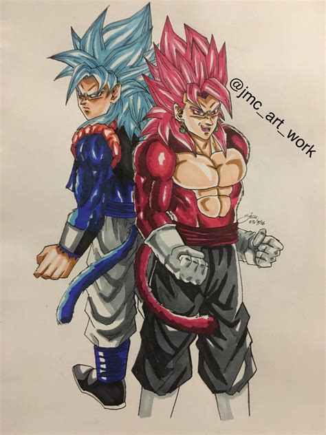 Gogeta Ssgss4 Vs Vegito Ssj4rose By Jmcartwork On Deviantart