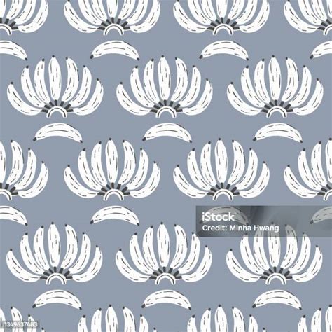 벡터 핸드 그린 복고풍 바나나 일러스트 리미티드 반복 패턴 키즈 패션 패브릭 홈 데코 프린트 섬유 디지털 아트워크 0명에 대한 스톡 벡터 아트 및 기타 이미지 Istock