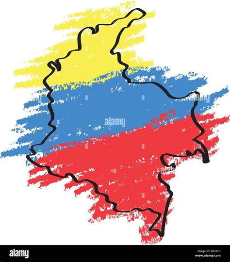 Imagenes Mapa De Colombia Silueta Mapa De Colombia Vector De Stock Images