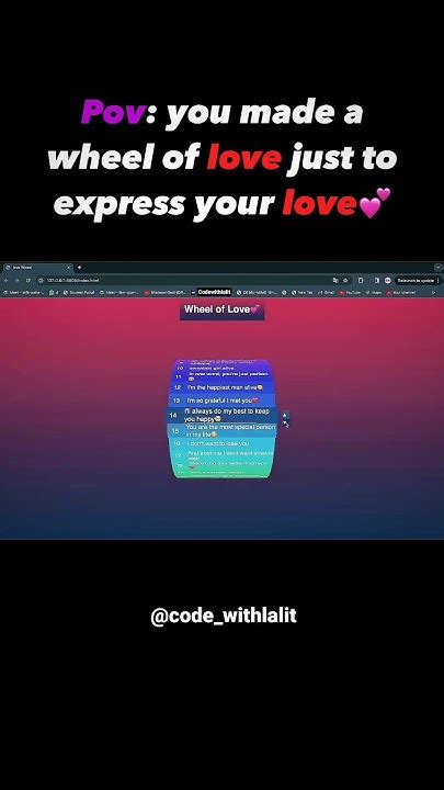 imagine sending this to her💌💝🧑‍💻 coding programming 2024 js csstricks css html love