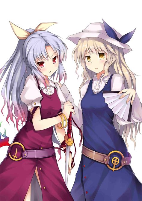 Watatsuki No Yorihime And Watatsuki No Toyohime Touhou Drawn By