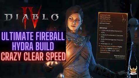 Diablo 4 Fireball Hydra Sorceress Build ~super Easy And Strong Build