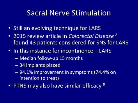 Low Anterior Resection Syndrome David Cotton Jessie Mansell