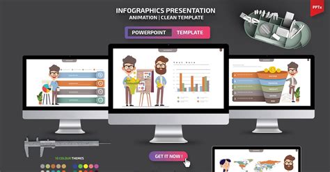 Infographic Powerpoint Presentation Templates Incl Business And Map Envato Elements