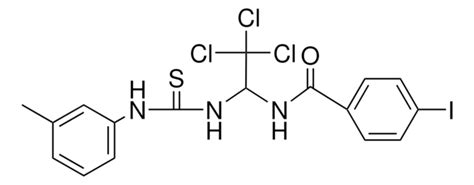4 IODO N 2 2 2 TRICHLORO 1 3 M TOLYL THIOUREIDO ETHYL BENZAMIDE