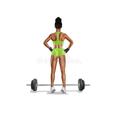 Barbell Back Squats Stock Illustrations 44 Barbell Back Squats Stock