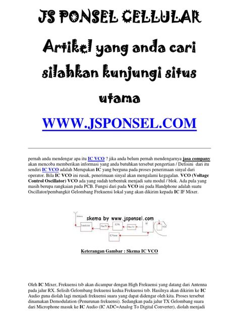 Pengertian Istilah Vco Voltage Control Oscilator Kegunaan Tutorial