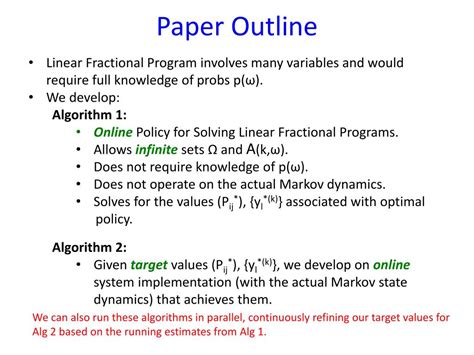 Ppt Online Fractional Programming For Markov Decision Systems