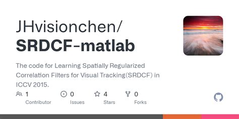 Github Jhvisionchensrdcf Matlab The Code For Learning Spatially