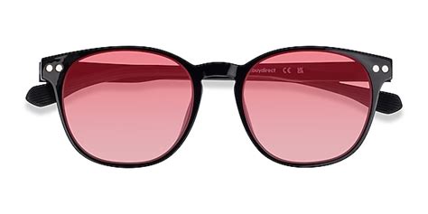 Pep Round Shiny Black Frame Prescription Sunglasses Eyebuydirect Canada