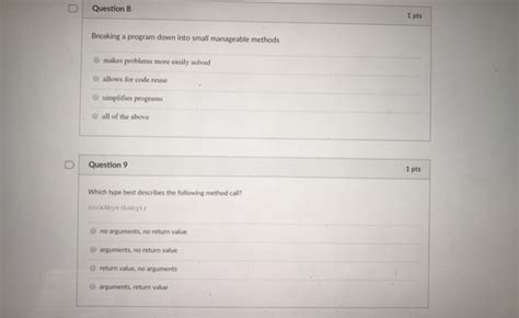 Solved Breaking A Program Down Into Small Manageable Methods