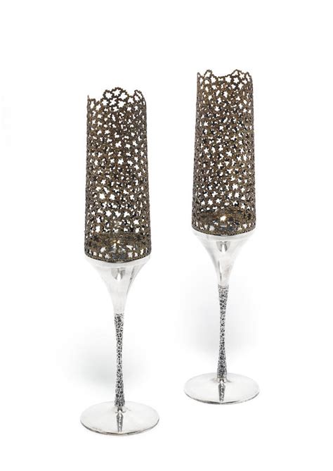 Bonhams Stuart Devlin A Pair Of Silver And Silver Gilt Filigree