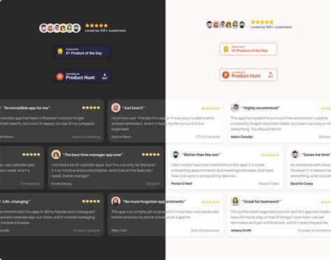 premiumtestimonial and social proof widgets figma