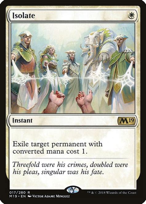 Isolate • Core Set 2019 (m19) • Cards • MTG Arena Zone