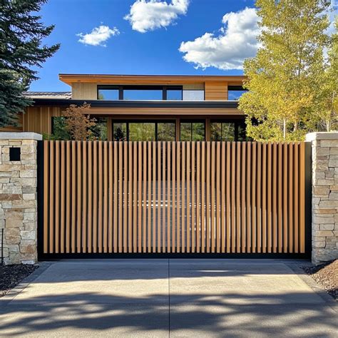 Creative Modern Driveway Gate Designs For Stylish Entrances