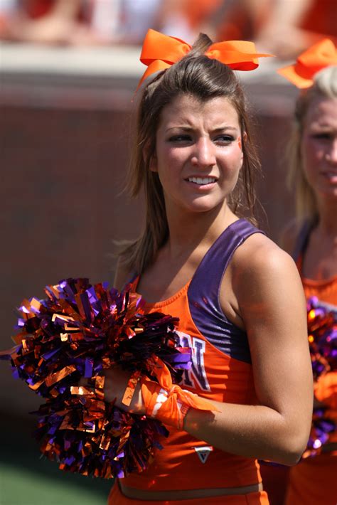 Nfl And College Cheerleaders Photos I Love The Clemson Cheerleaders