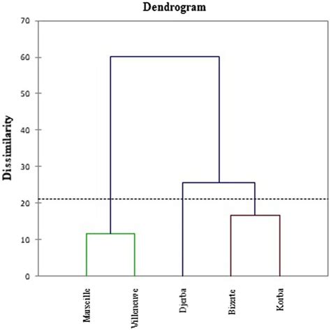 Two‐dimensional Dendrogram Obtained By The Cluster Analysis Of The Download Scientific Diagram