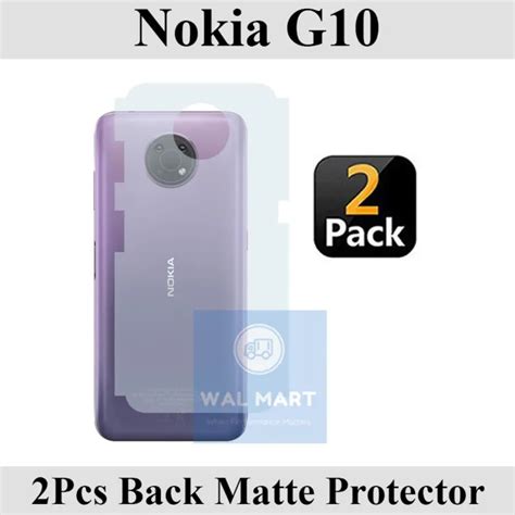 Nokia G10 Back Protector Carbon Fiber Matte Soft Skin Sheet For Nokia