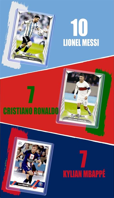 Soccer Cards Superstars Set Lionel Messi Cristiano Ronaldo Kylian