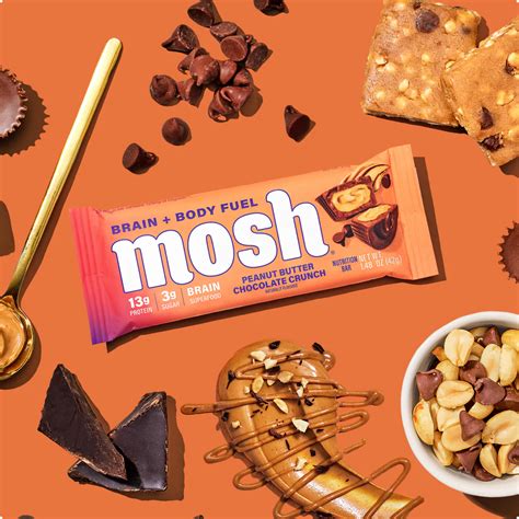 Mosh Bar A Brain And Body Fuel Protein Bar With 125mg Cognizin