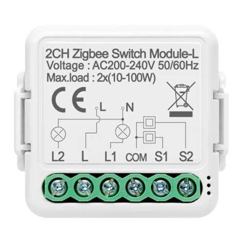 Zigbee Screwless Flat Plate Smart Dimmer Switch Multiple Options SAMOTECH