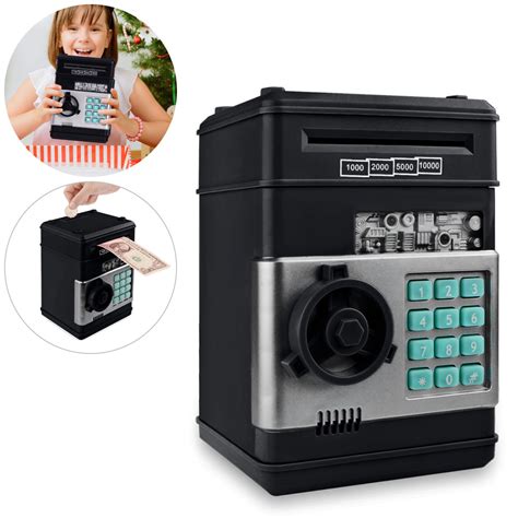 Дитяча електронна скарбничка сейф з кодовим замком та купюроприймачем Іграшковий розвиваючий
