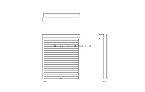 Roller Shutter Cad Block